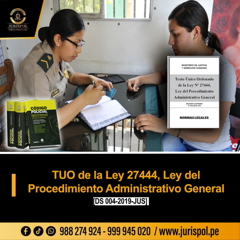 TUO de la Ley 27444, Ley del Procedimiento Administrativo General [DS ...