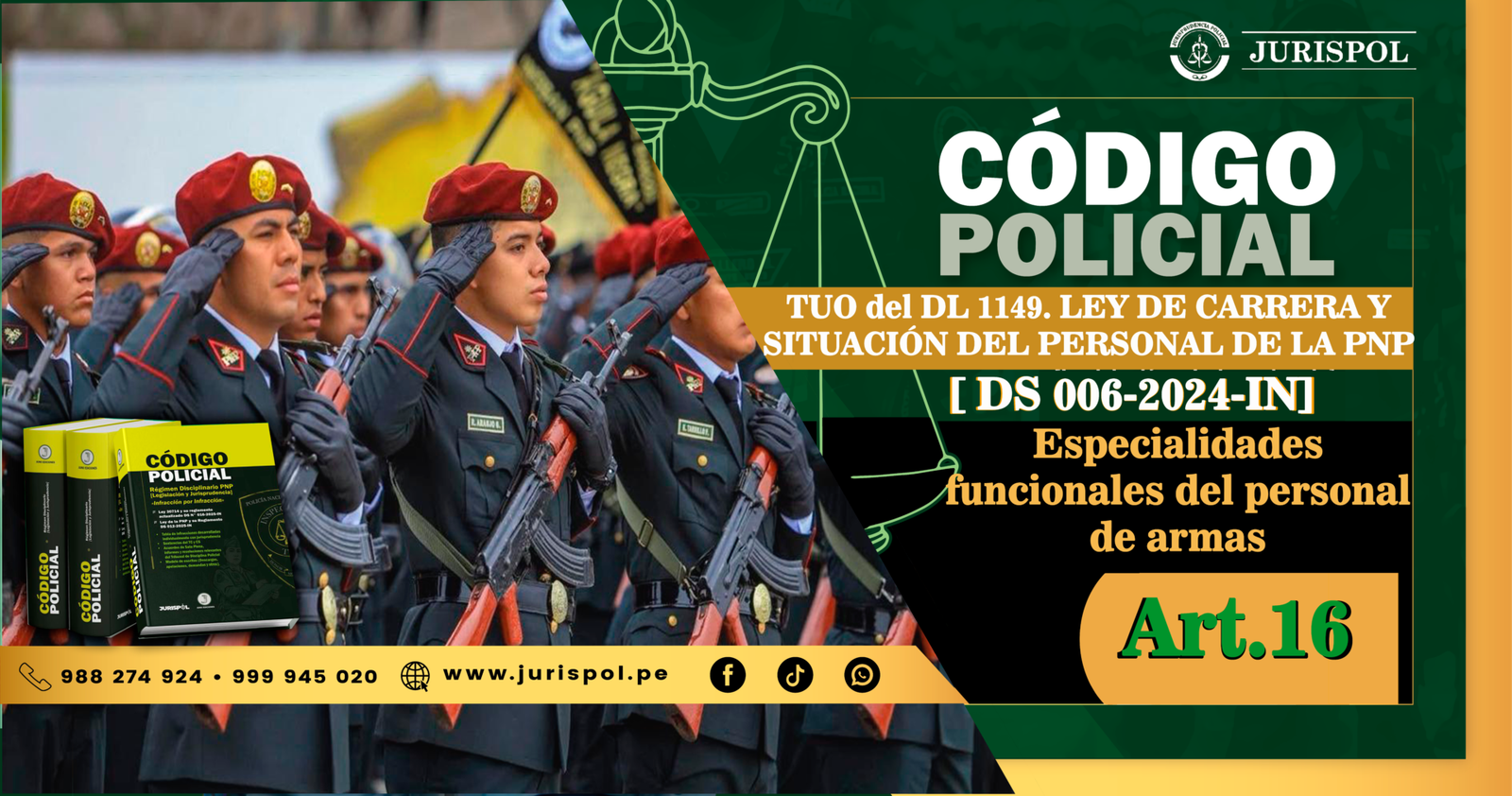 Artículo 16. Especialidades funcionales del personal de armas.- TUO de ...
