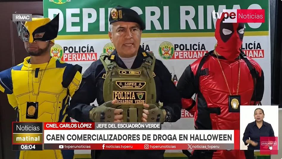 Policías vestidos de Deadpool y Wolverine desarticulan red de drogas ...