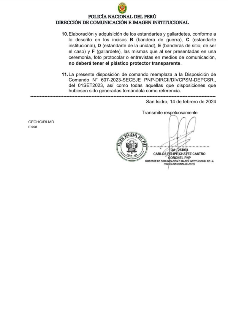 ¡Atención, policías! Nuevas directrices para el uso de Banderas y ...